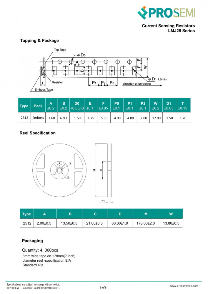 LMJ25 series datasheet page 5