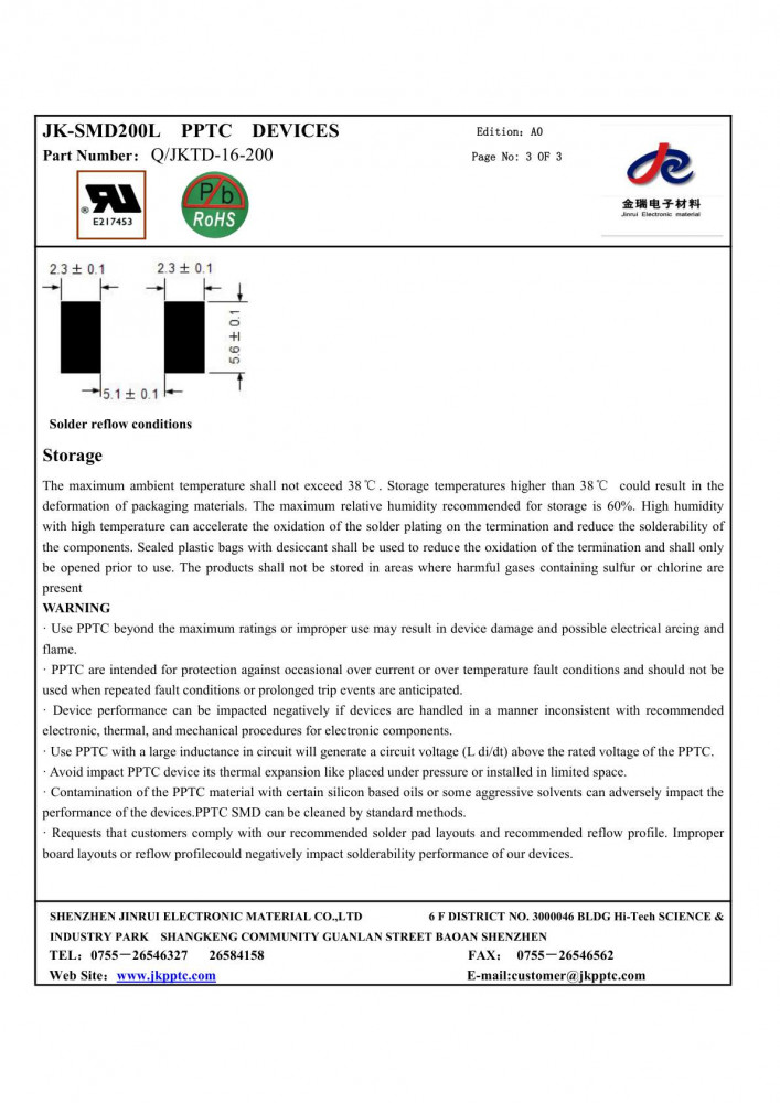 JK-SMD200L-16V datasheet page 3