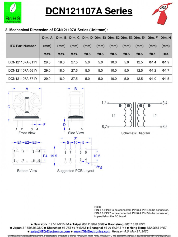 DCN121107A datasheet page 2