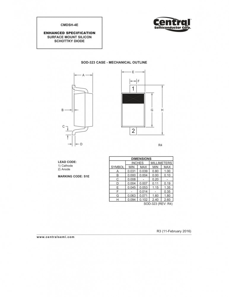 CMDSH-4E specification page 2