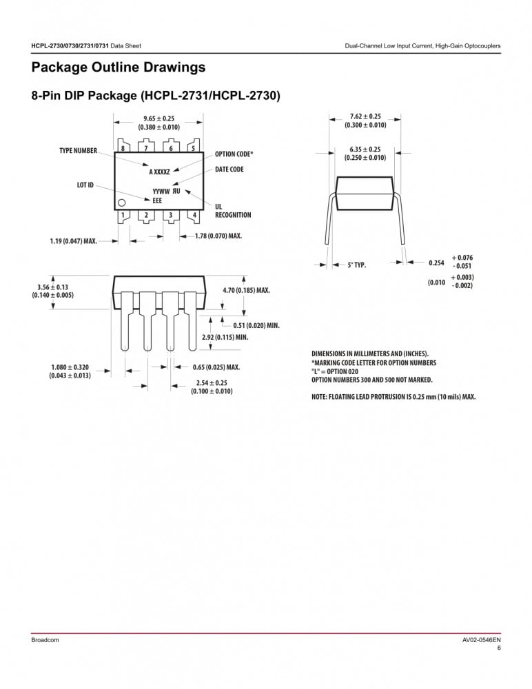 HCPL-0730 datasheet page 6