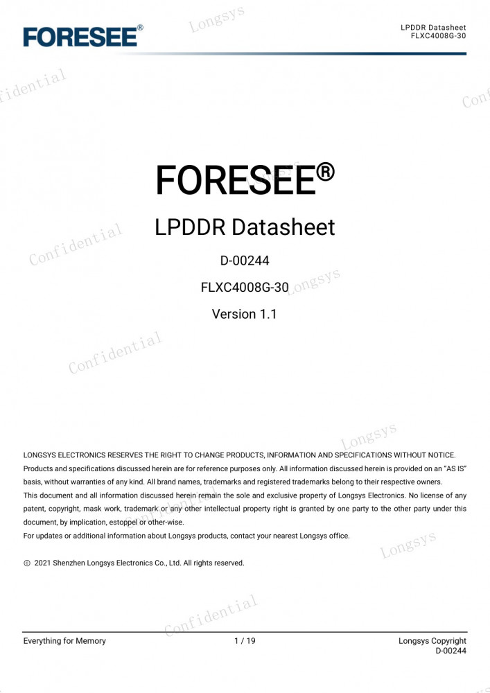 FLXC4008G-30 datasheet page 1
