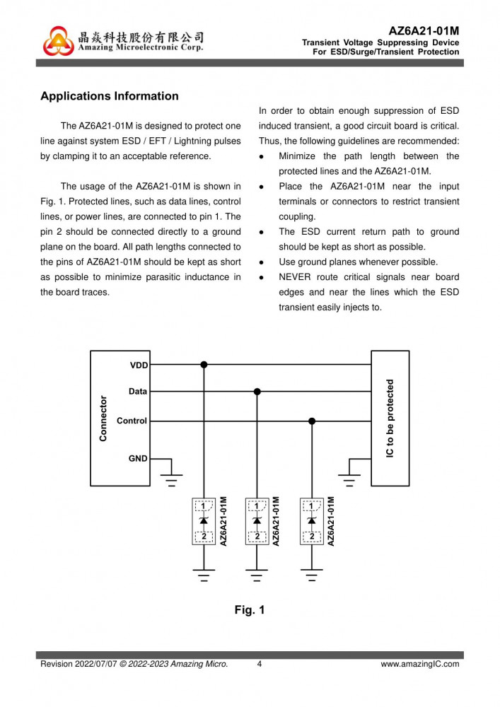 AZ6A21-01M datasheet page 4