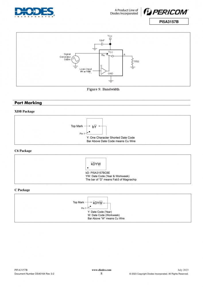 PI5A3157BC6EX datasheet page 8