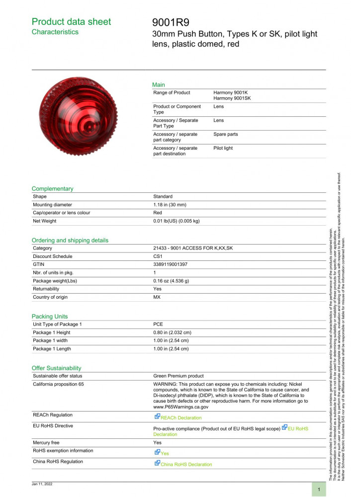 9001R9 technical documentation page 1