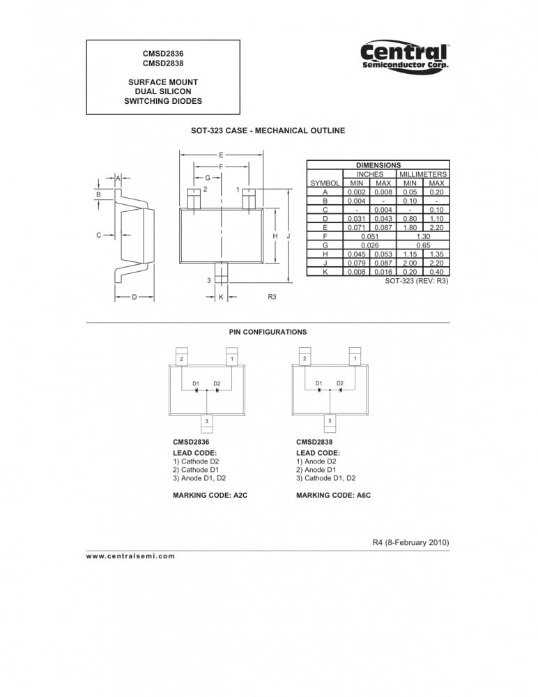 CMSD2838 datasheet page 2