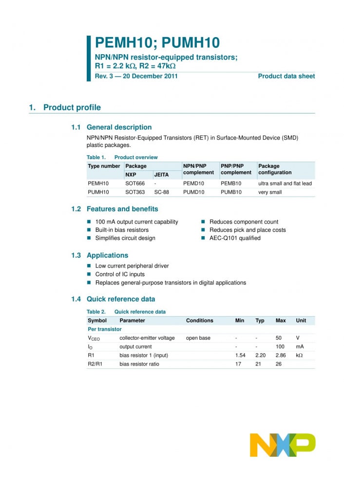 PEMH10 datasheet page 2