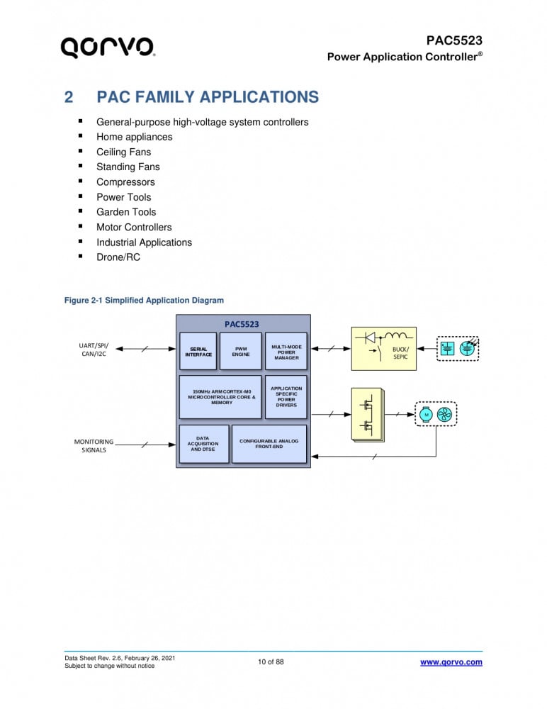 PAC5523A datasheet page 10