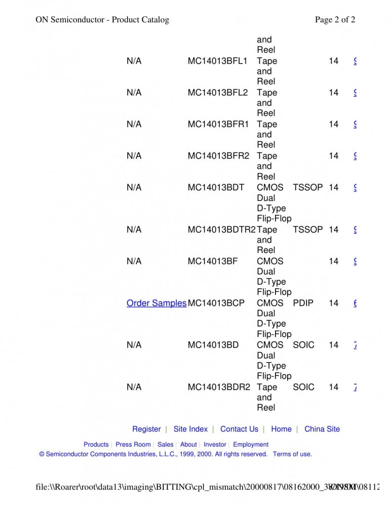MC14013B datasheet page 10