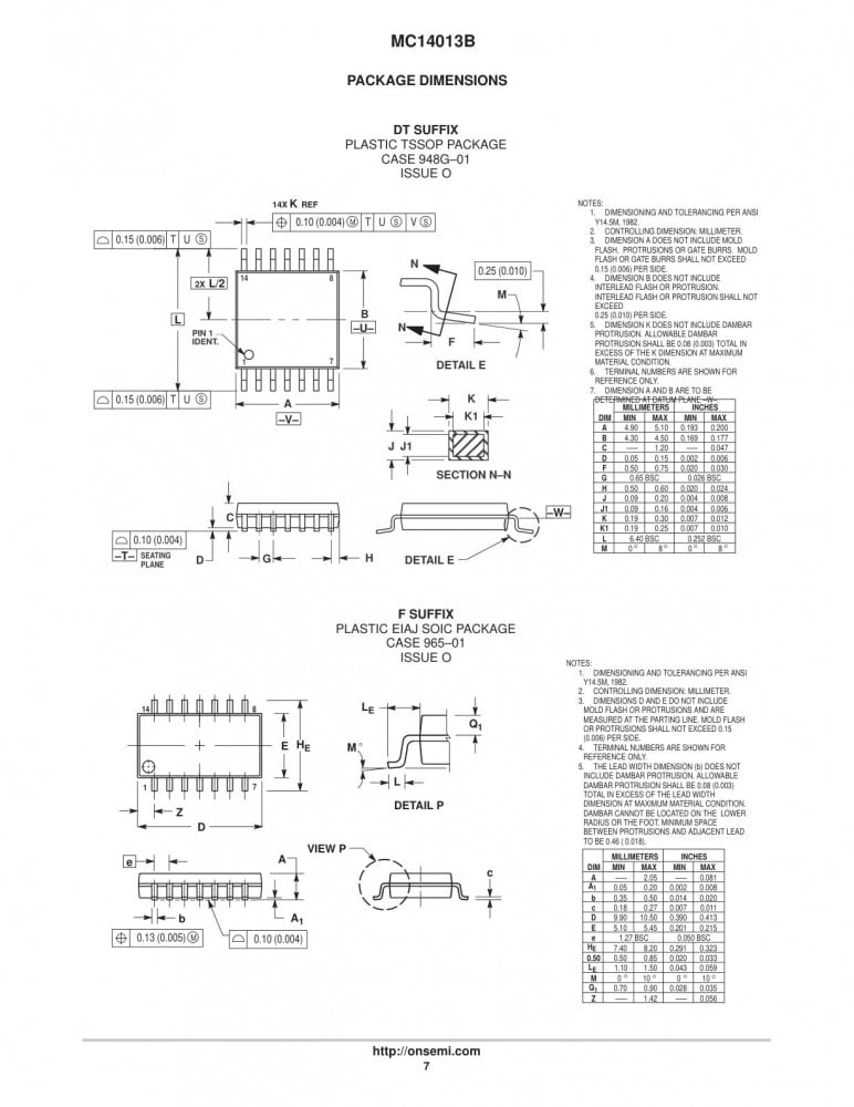 MC14013B datasheet page 7
