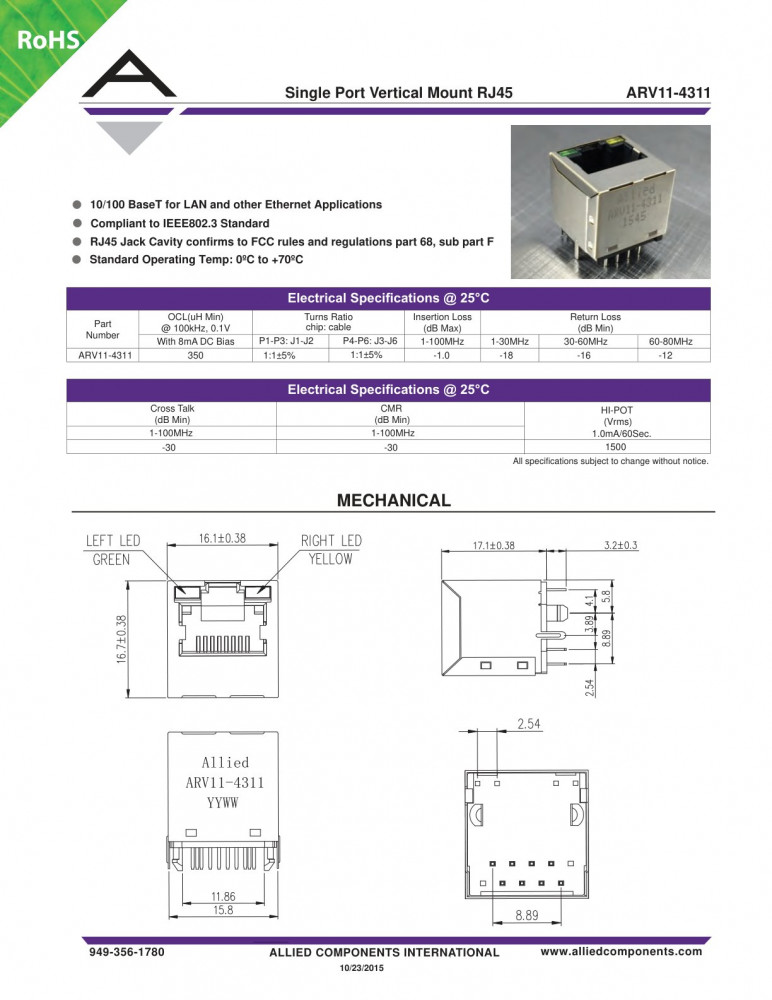 ARV11-4311 technical document page 1
