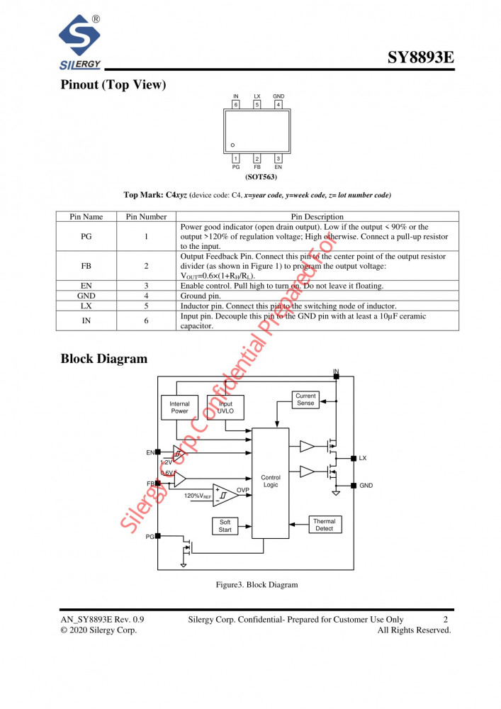 SY8893EARC datasheet page 2