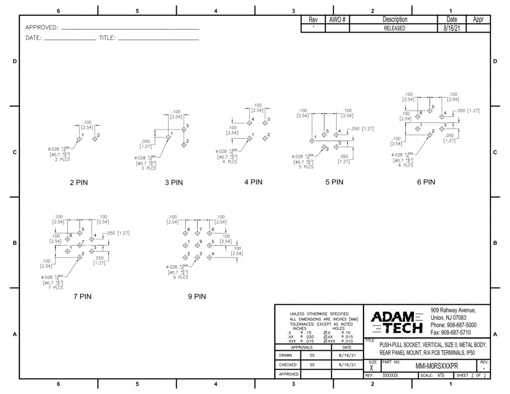 ADAM TECH MMI-M0RSXXXPR product drawing page 2