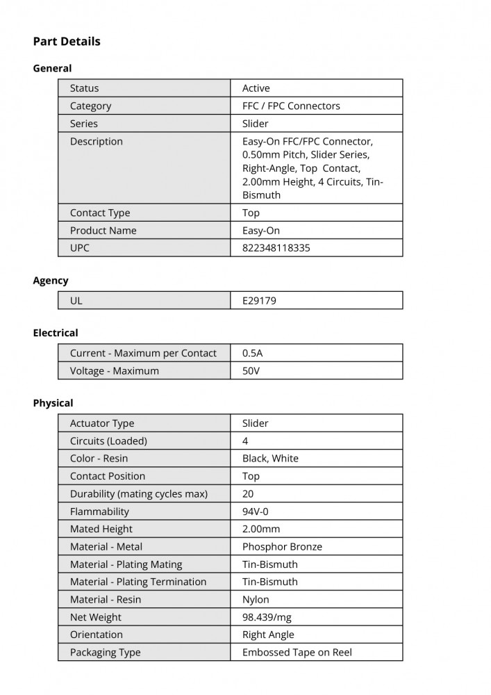 Product document page 2