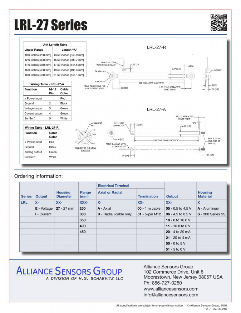 LRL-27 series technical document page 2