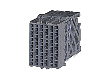 Impact 100 Ohm 4 Pair Right-Angle Orthogonal Daughtercard, Unguided, 8 Columns, 96 Circuits, Plated Through Hole Dimension 0.46mm, Lead-Free