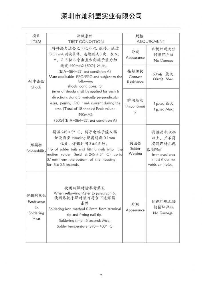 Ckmtw F-FPC0N08P-D310 specification page 9