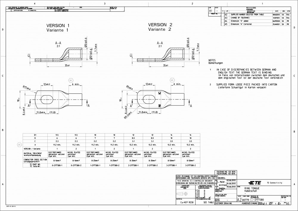 TE Connectivity 3-2177380-1 technical document preview