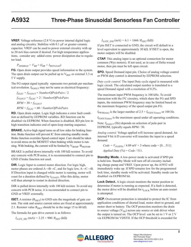 A5932 datasheet page 8