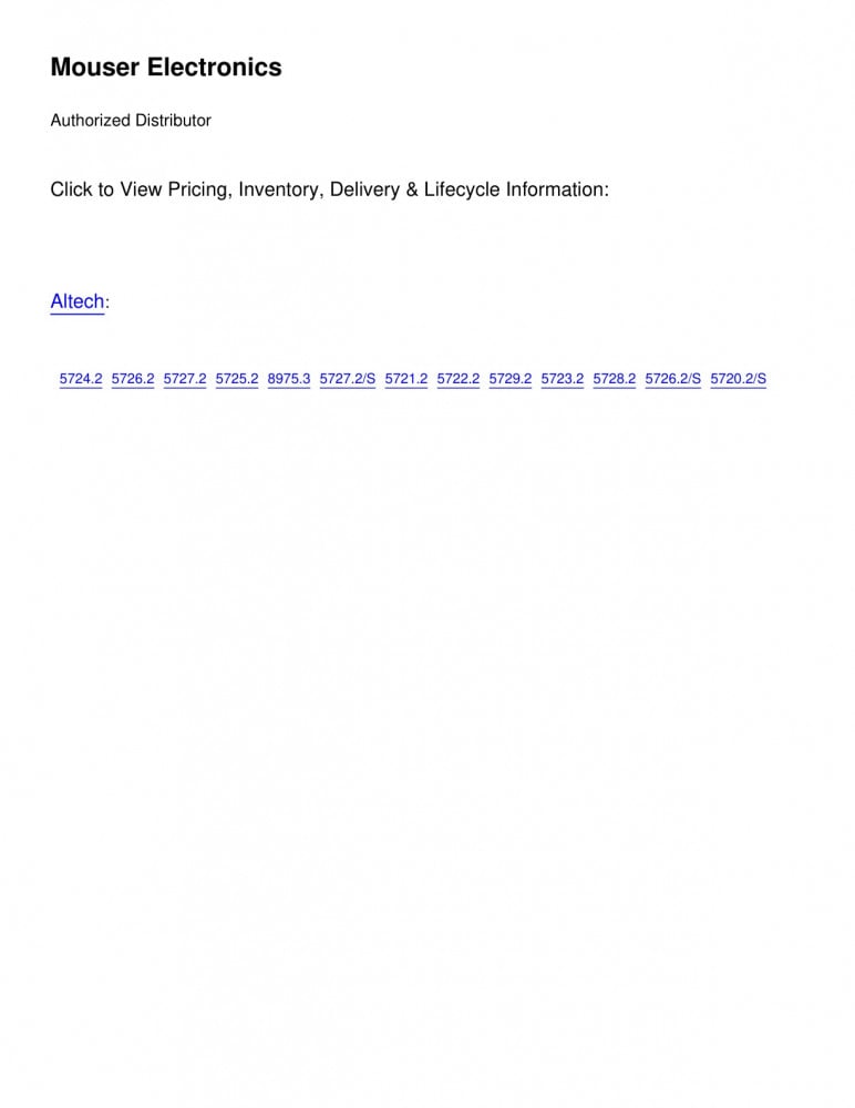 Altech 5722.2 technical document page 2