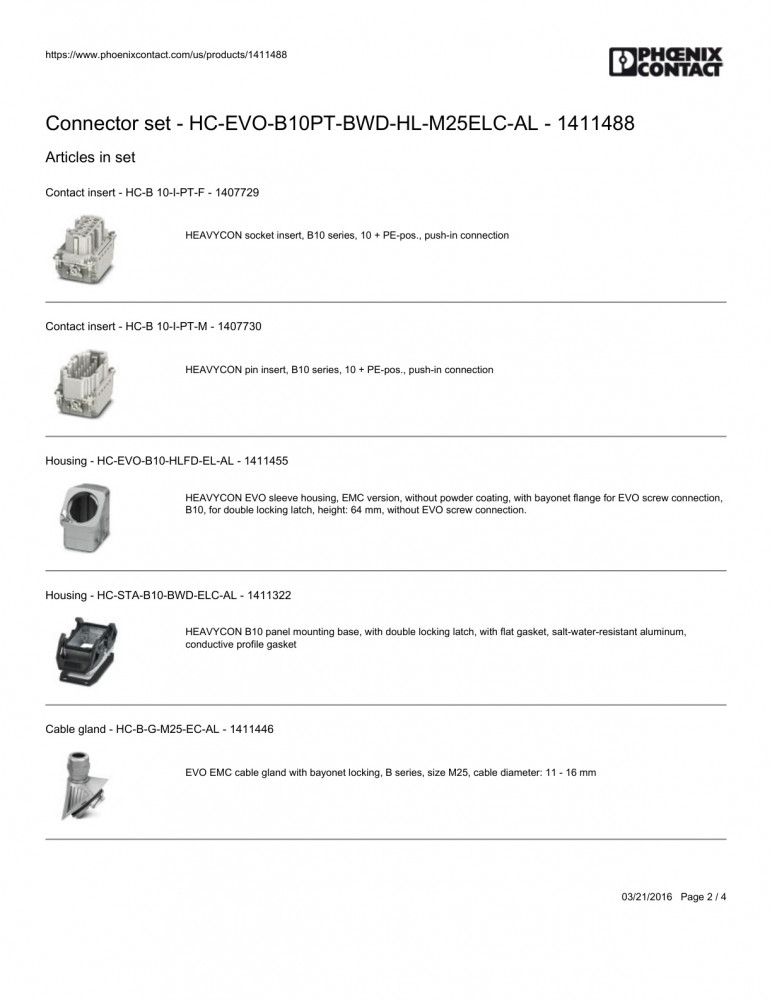 Phoenix Contact 1411488 technical document page 2