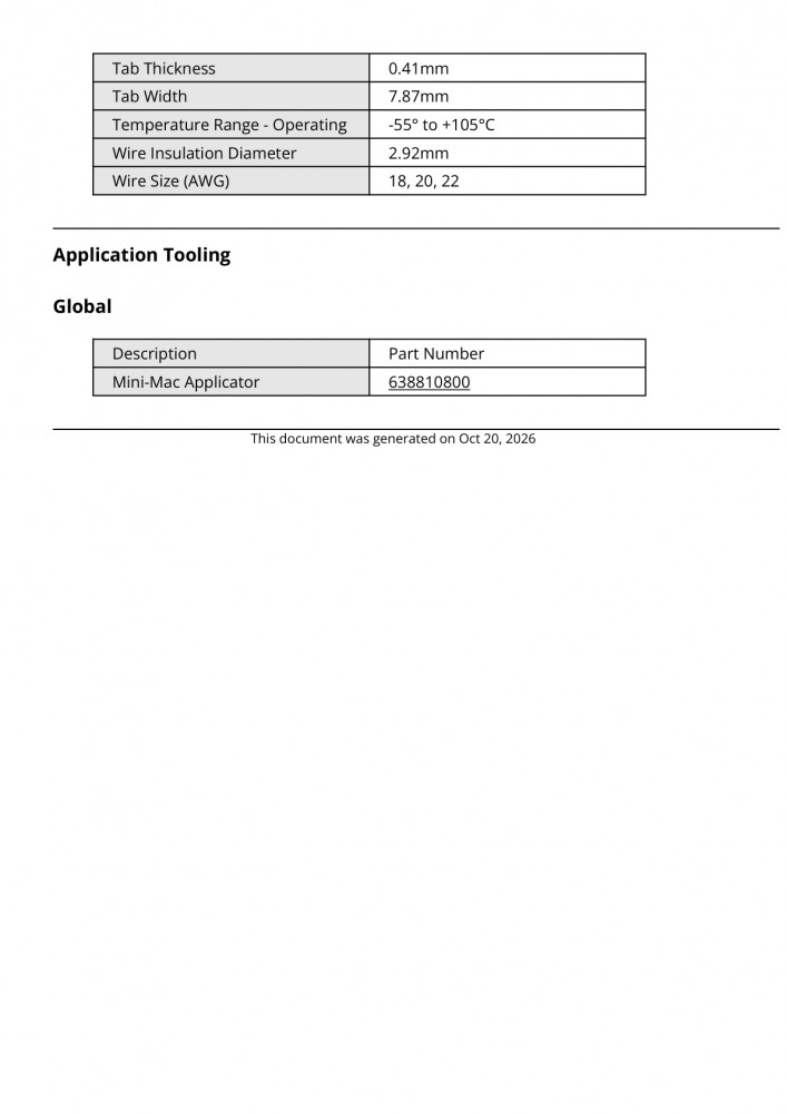 Technical document image 3 for MOLEX 192750001