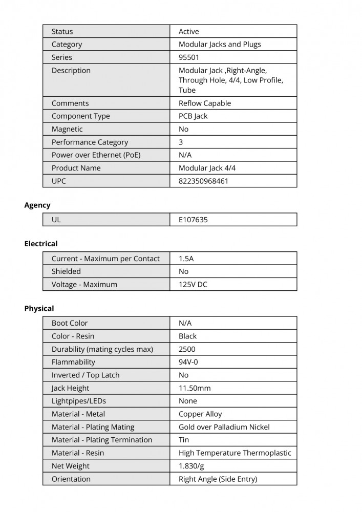 955012401 product document image, page 2