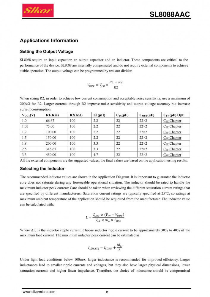 SL8088AAC datasheet page 9