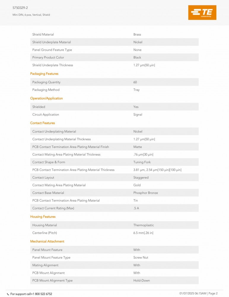 5750329-2 technical document page 2