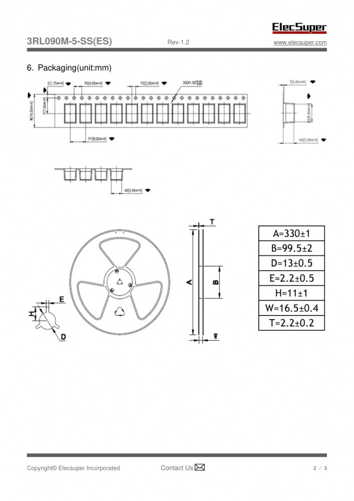 3RL090M-5-SS(ES) datasheet page 2