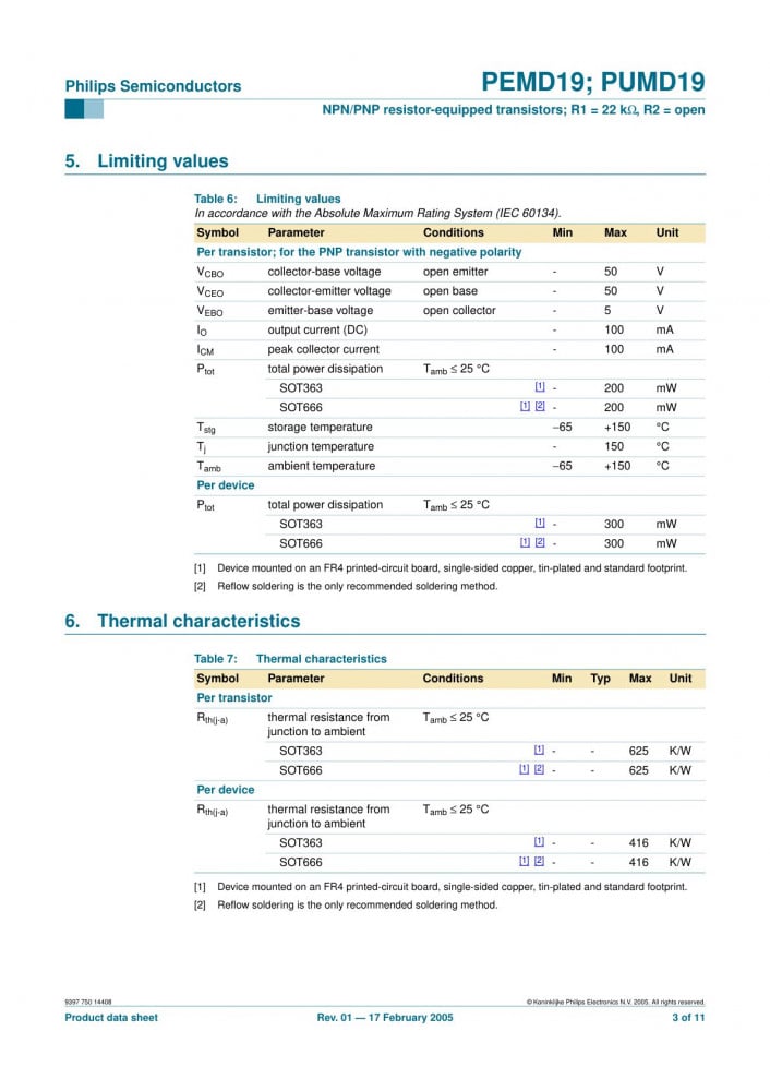 PUMD19 datasheet page 4