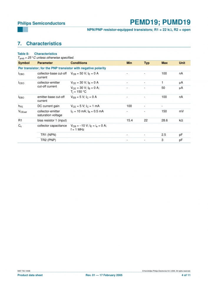 PUMD19 datasheet page 5