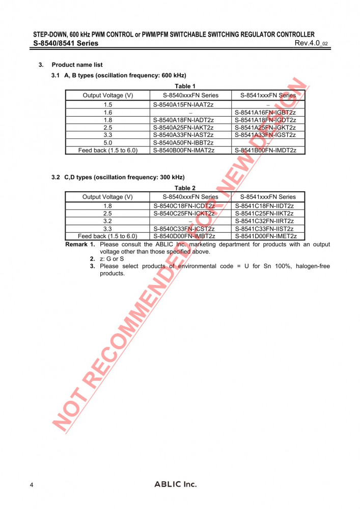 S-8540A25FN-IAKT2G datasheet page 4
