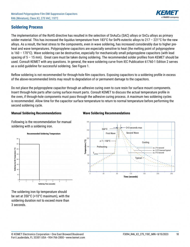 KEMET R46 datasheet page 10