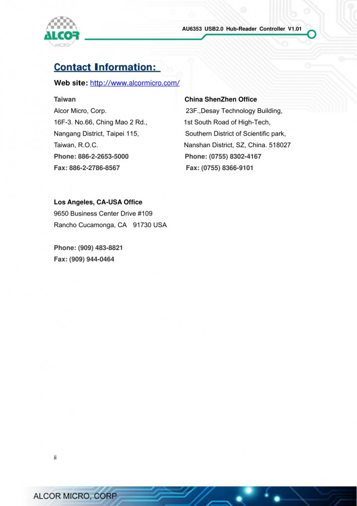 AU6353 datasheet page 4