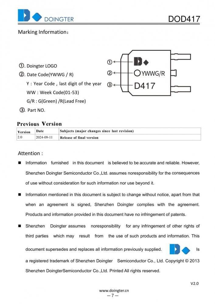 DOD417 datasheet page 7