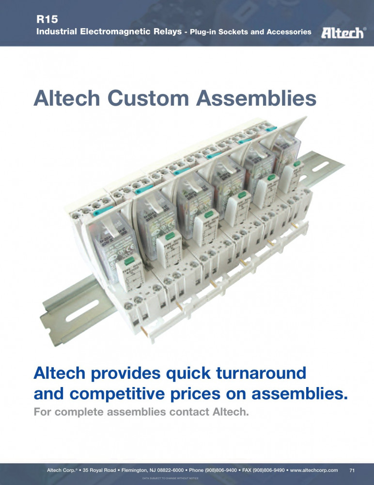 Altech R15 relay datasheet page 6