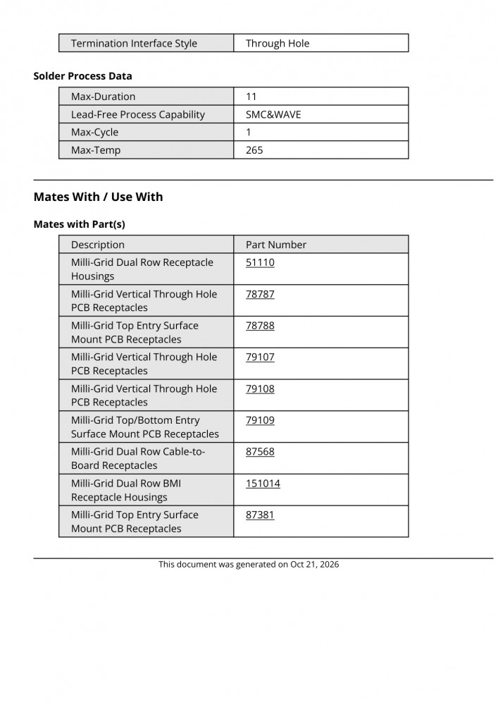 MOLEX 878315554 technical document page 4
