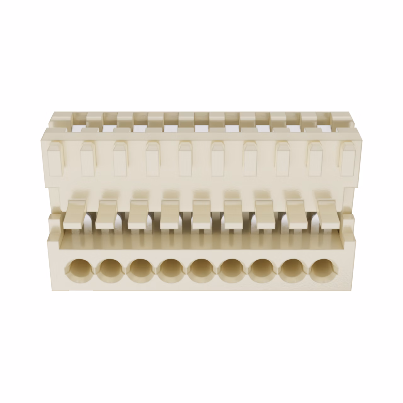 Appli-Mate RAST 2.5 Connector, 2.50mm Pitch, Female, 9 Circuits, Open Endwalls, Silver Plating for sale