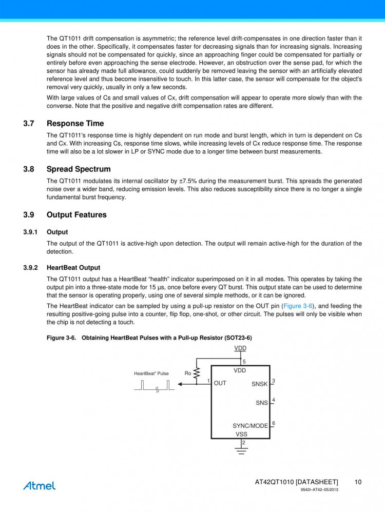 AT42QT1011 datasheet page 10