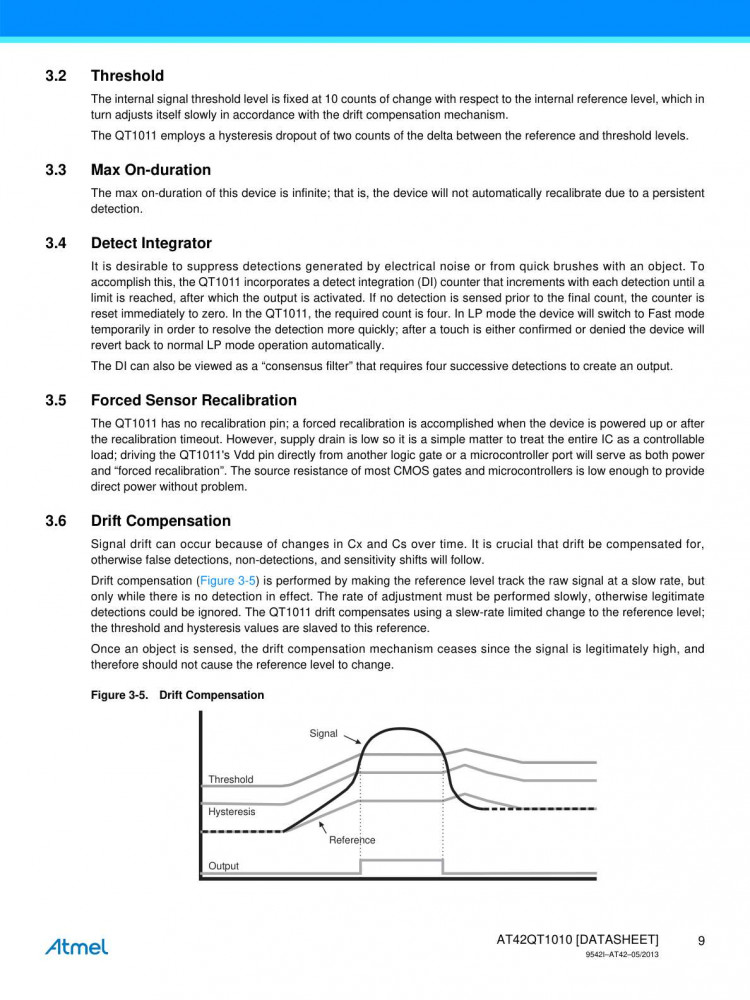 AT42QT1011 datasheet page 9