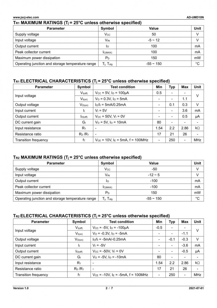 AD-UMD10N datasheet page 2