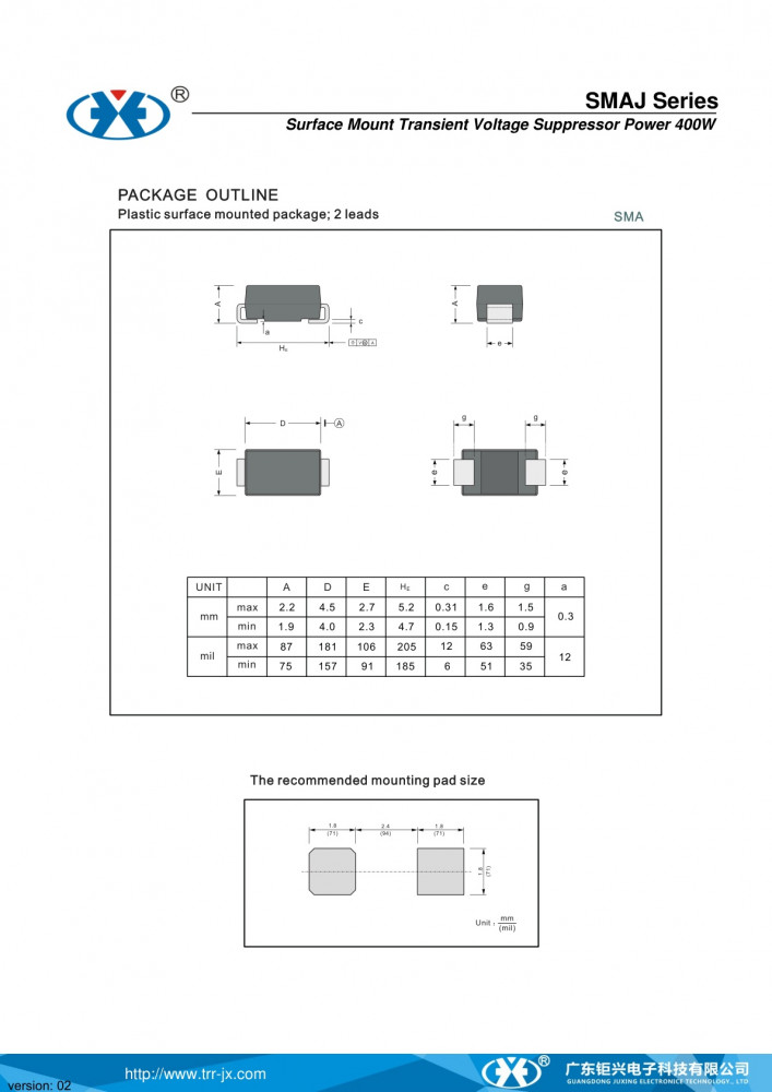 JUXING SMAJ28A datasheet page 4