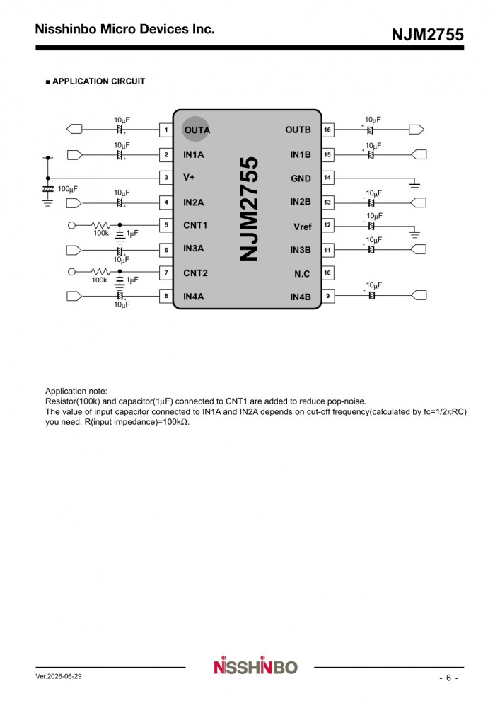 NJM2755 datasheet page 6