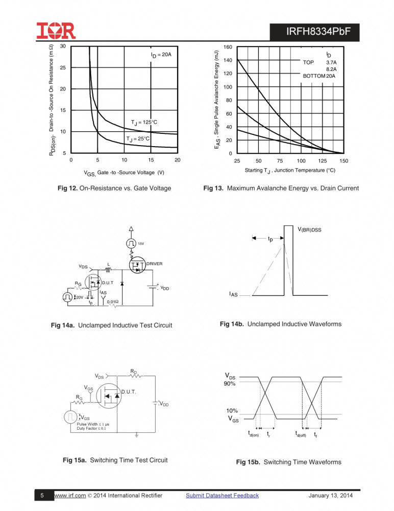 IRFH8334TRPBF datasheet page 5