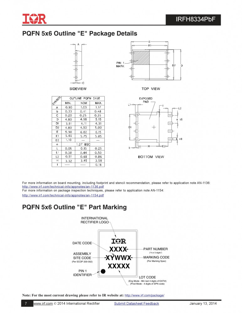 IRFH8334TRPBF datasheet page 7