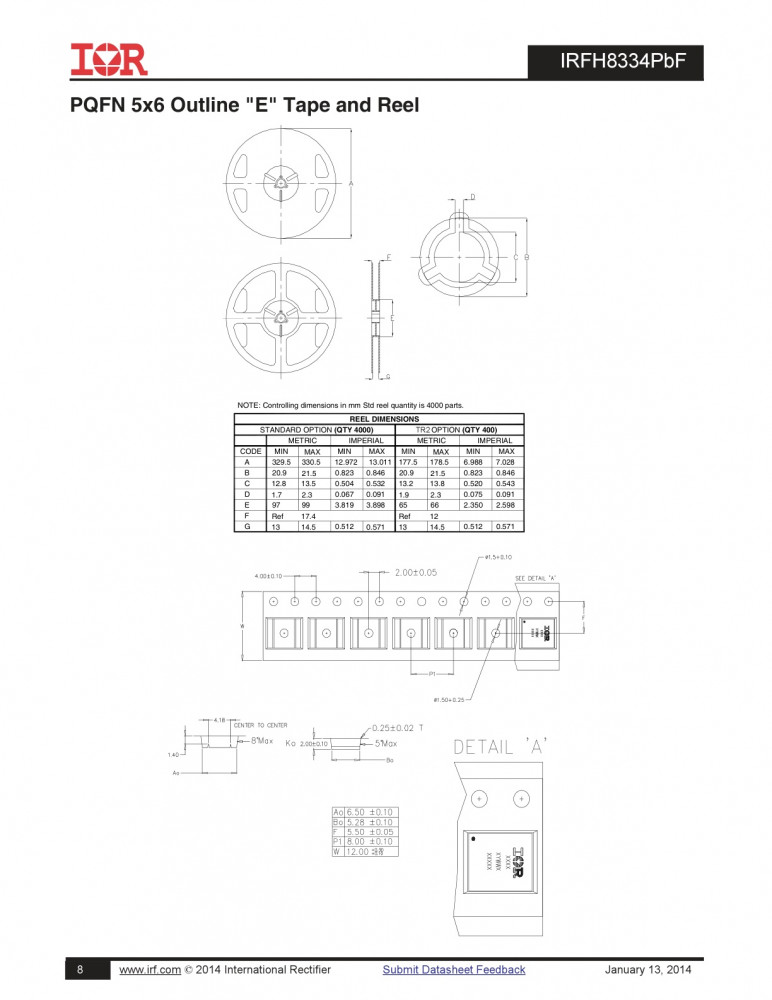 IRFH8334TRPBF datasheet page 8
