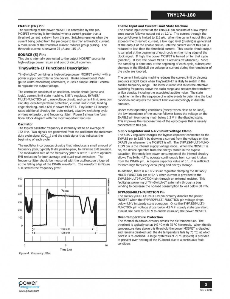 TNY175DG-TL datasheet page 3