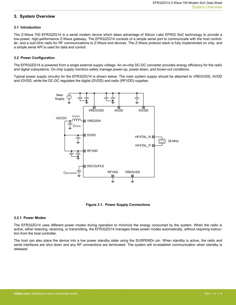 EFR32ZG14 datasheet page 5