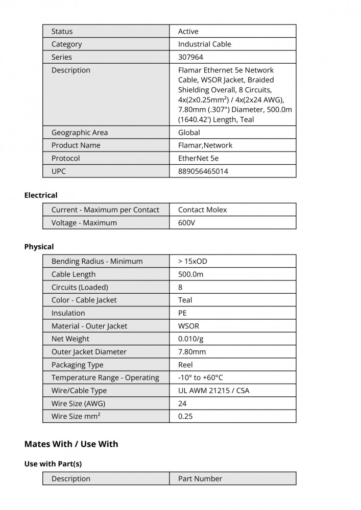 Product document page 2